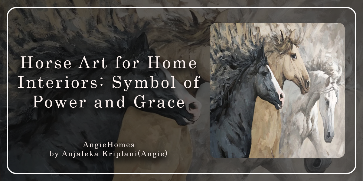 Horse Art for Home Interiors: Symbol of Power and Grace by Angie Homes ...