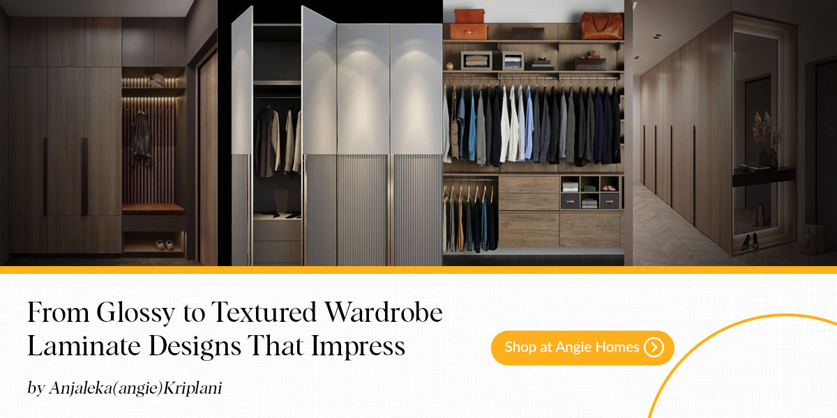 From Glossy to Textured: Wardrobe Laminate Designs That Impress – ANGIE ...