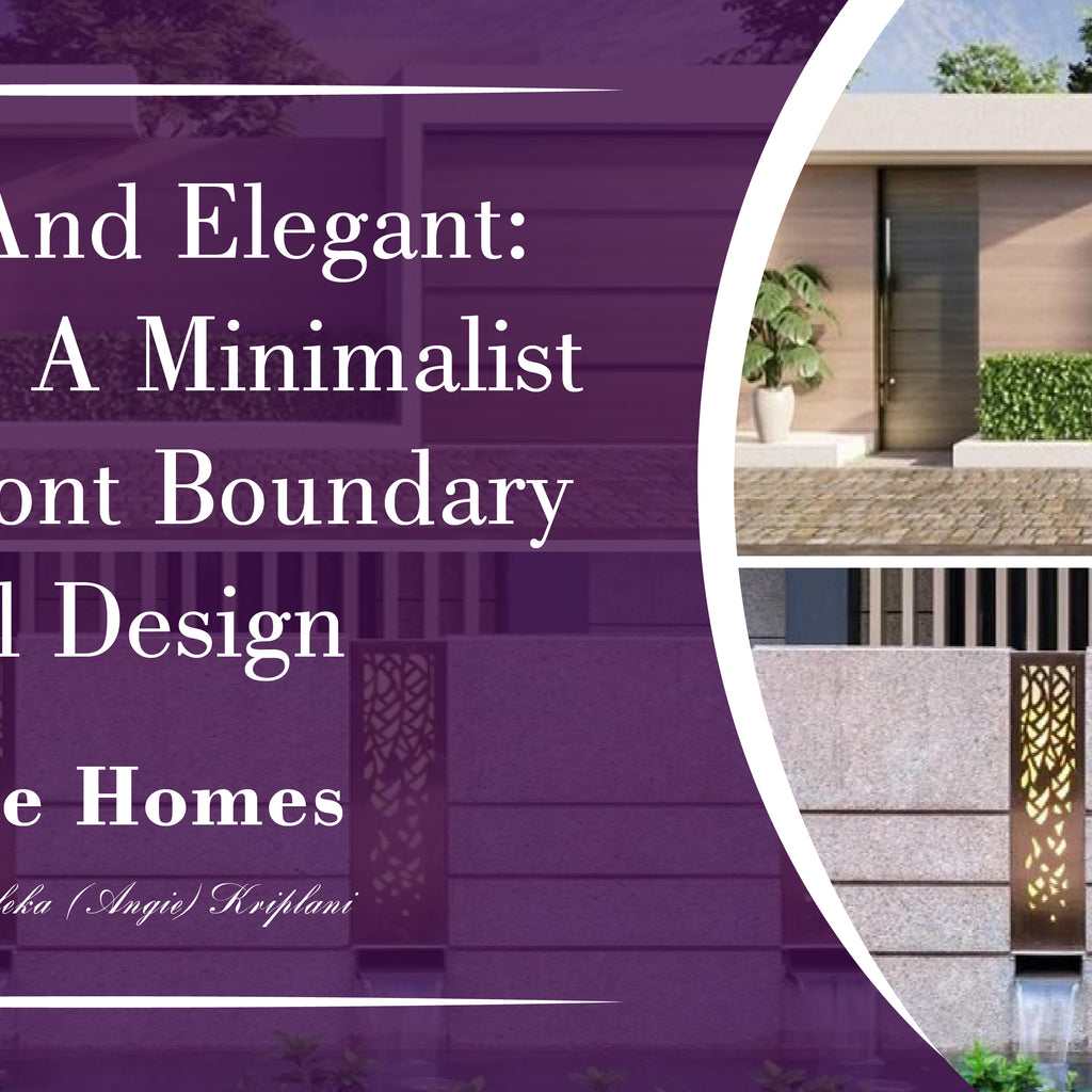 Ideas for a Minimalist Home Front Boundary Wall Design – ANGIE HOMES