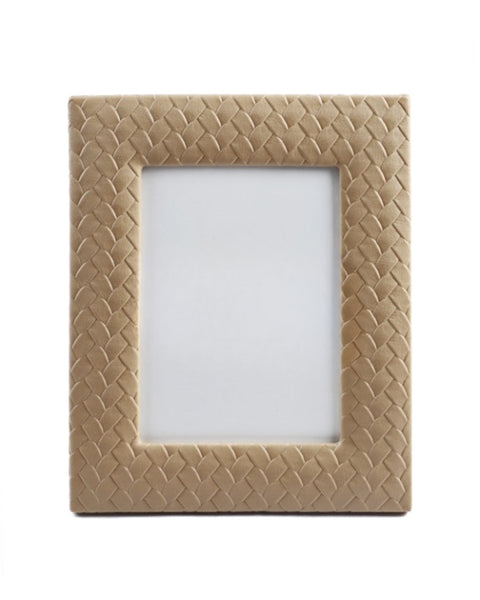Buy Luxury Elegant Govinda Beige Leather Photo Frame Online