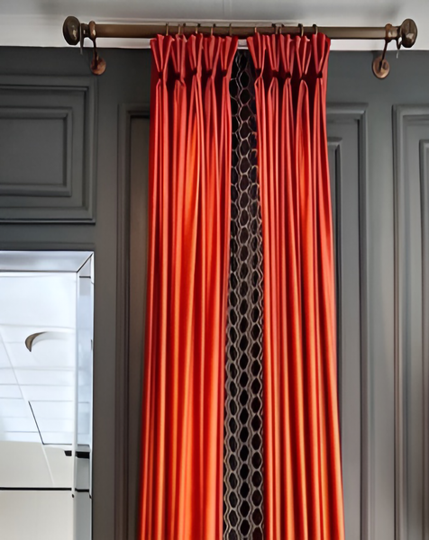 Lush Red Satin Curtains | Designer Curtains for Bedroom