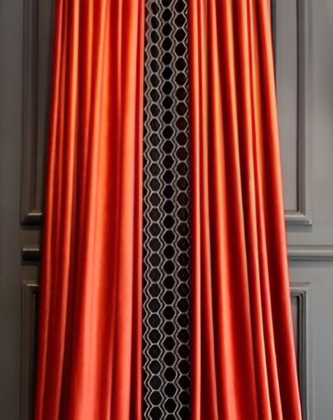 Lush Red Satin Curtains | Designer Curtains for Bedroom