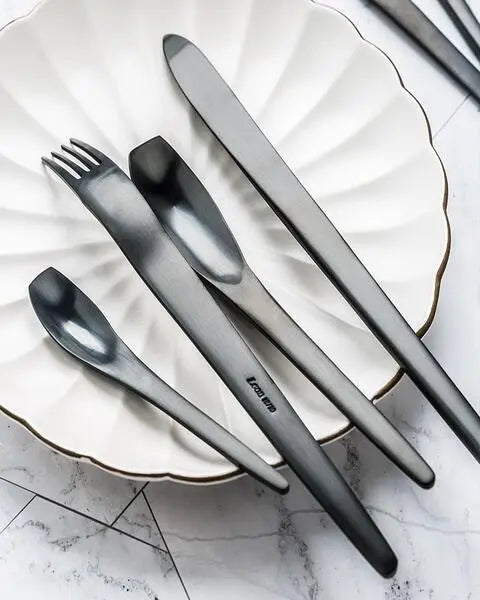 Buy Black Modern Design Cutlery Sets Online Best Price India