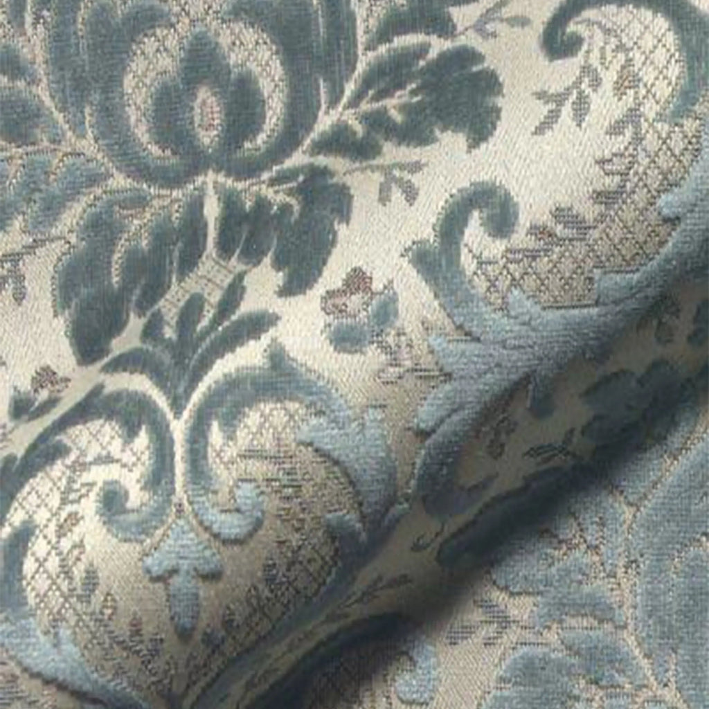 Buy Pontus Light Blue Damask Fabric Online - Angie Homes – ANGIE HOMES