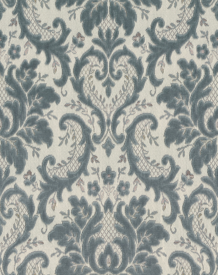 Buy Pontus Light Blue Damask Fabric Online - Angie Homes – ANGIE HOMES