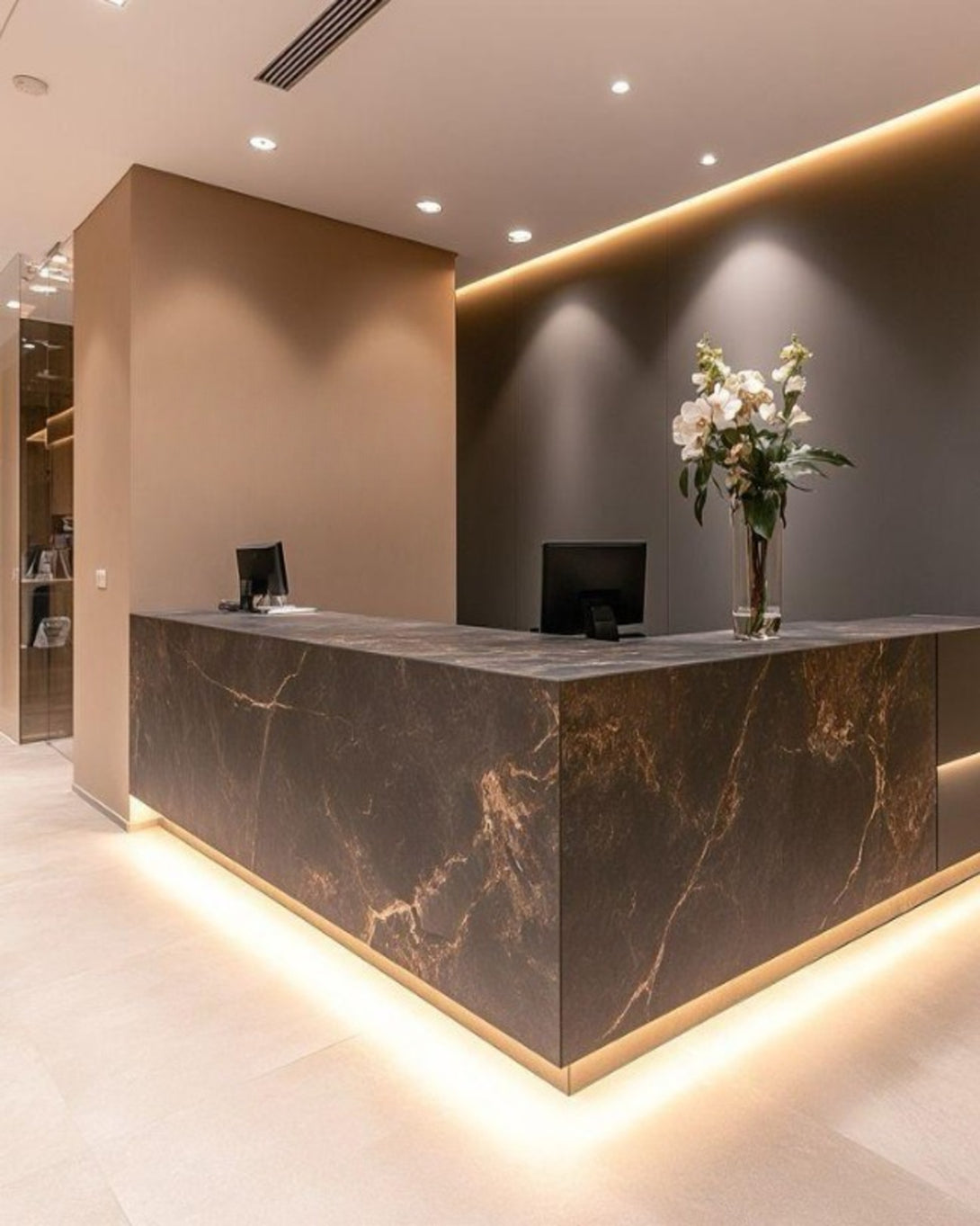 Prime Entry Reception Counter – ANGIE HOMES