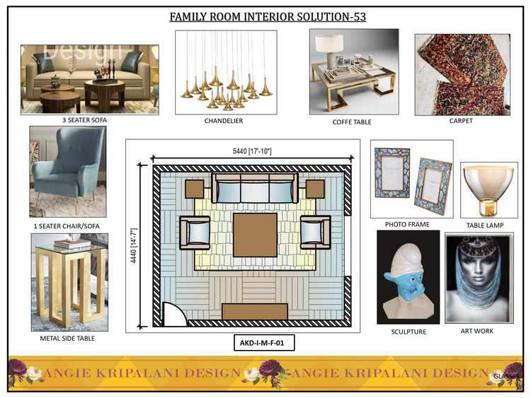 Family Hall Room Interior Design By Anjie Kriplani Design – ANGIE HOMES