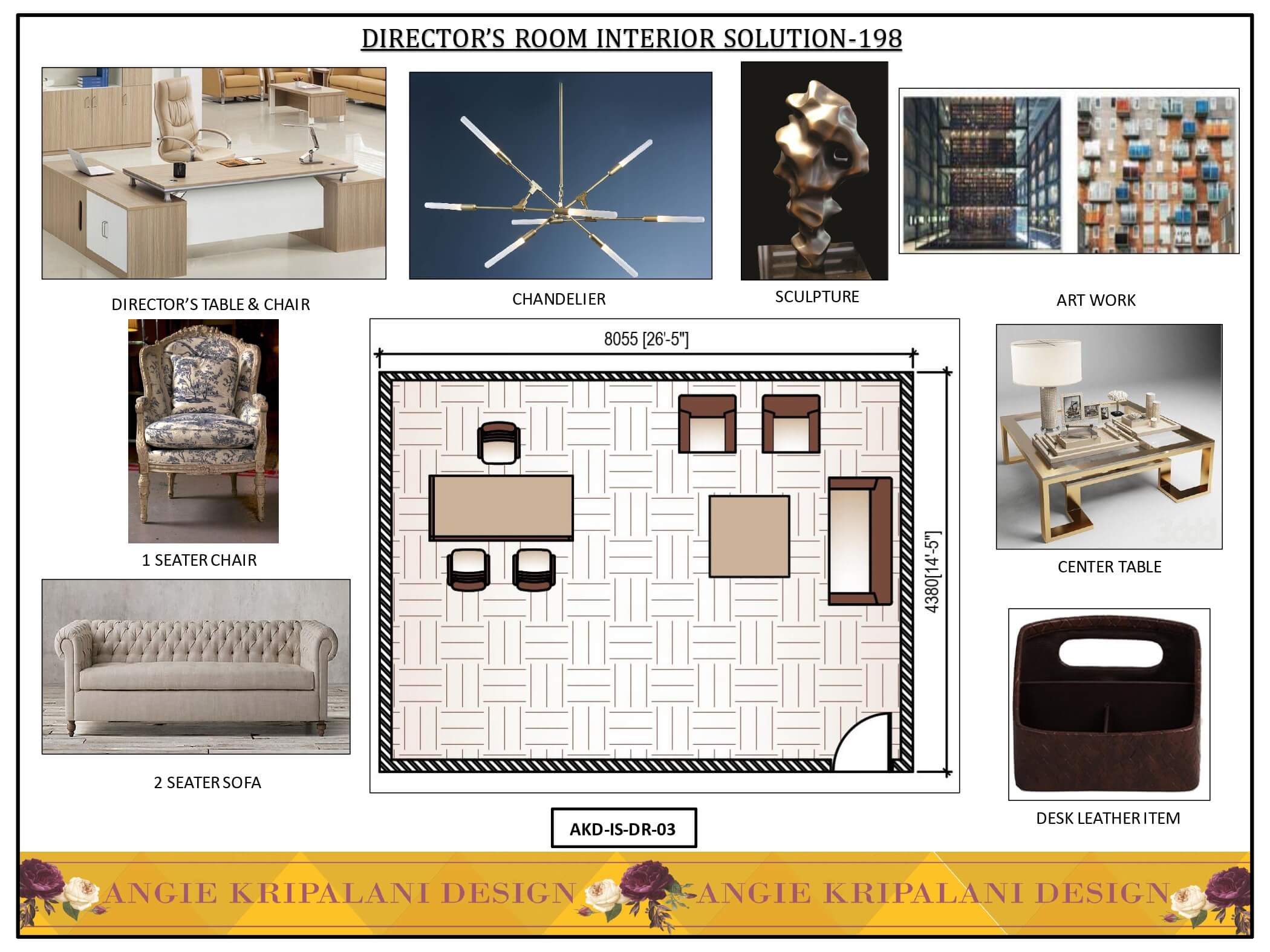 Luxurious Director's Room Interior Solution - Director's Room Design ...