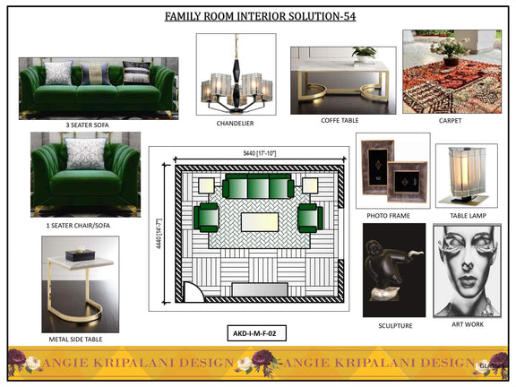 Modern Family Hall Room Interior Solutions - Angie Kripalani Design ...
