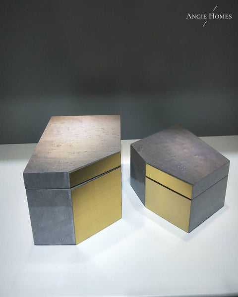 Contemporary Black Lacquered Rectangular Wood Decorative Box