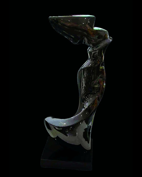 Buy Abstract Crystal Human Figure Sculpture with Black Base